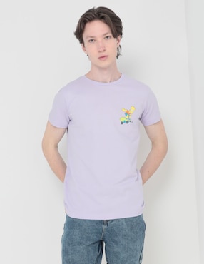 Playera Tee Bar Simpson cuello redondo para hombre