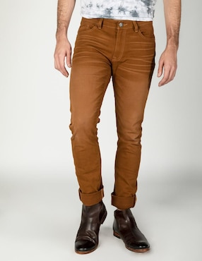 Pantalón straight Buffalo Jeans David Bitton de gabardina para hombre